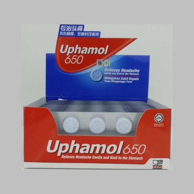 UPHAMOL 650 10s RELIEF HEADACHE | Shopee Malaysia