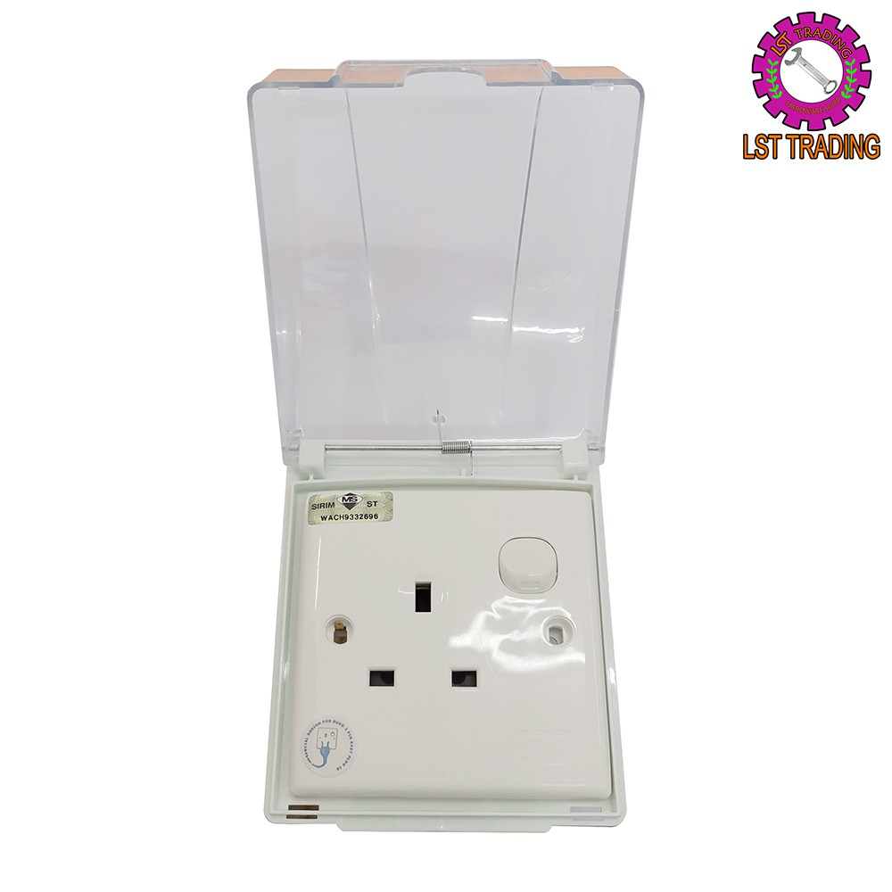[READY STOCKS] SWITCH SOCKET ENCLOSE OUTDOOR (TRANSPARENT) / PENUTUP ...