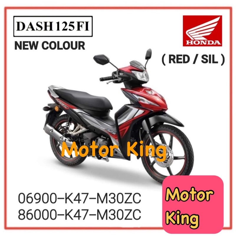 COVER SET HONDA DASH 125 FI ORIGINAL HONDA ( RED ) Body Coverset ...