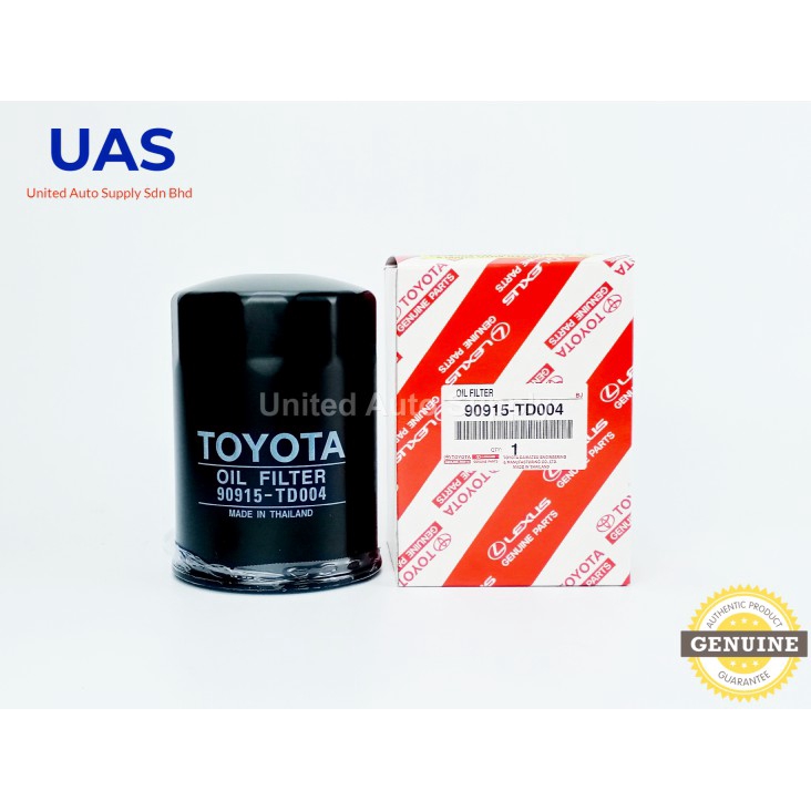 TOYOTA Genuine Oil Filter 90915-TD004 for HILUX, UNSER, DYNA100, HIACE ...