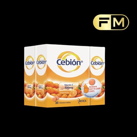 Cebion Vitamin C 500mg Chewable Tablets (30's x 3) [EXP: 03/2024 ...