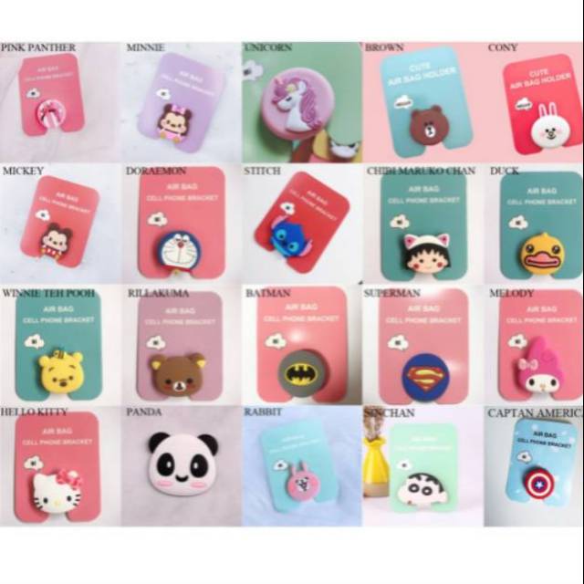 Pop Socket Hp 3d Character Cartoon / Pop Socket 3d / Pop Socket Hp ...