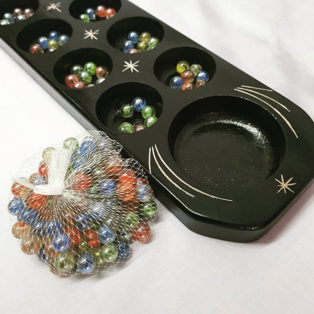 WOODEN CONGKAK WITH GULI GAME CG01 | Shopee Malaysia