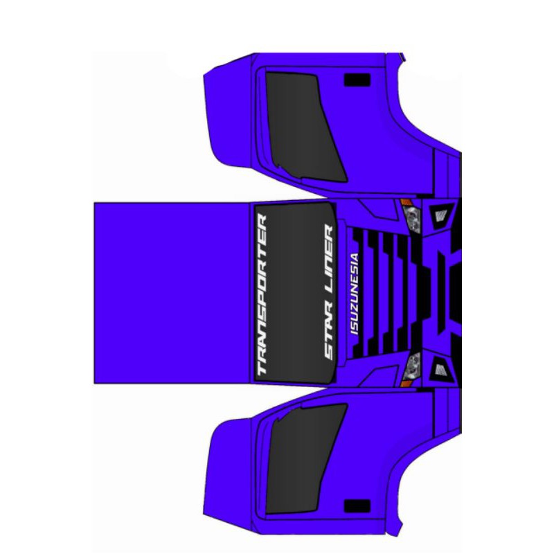 Miniature Papercraft Truck Isuzu Giga Gatot Super Jumbo Glass | Shopee ...