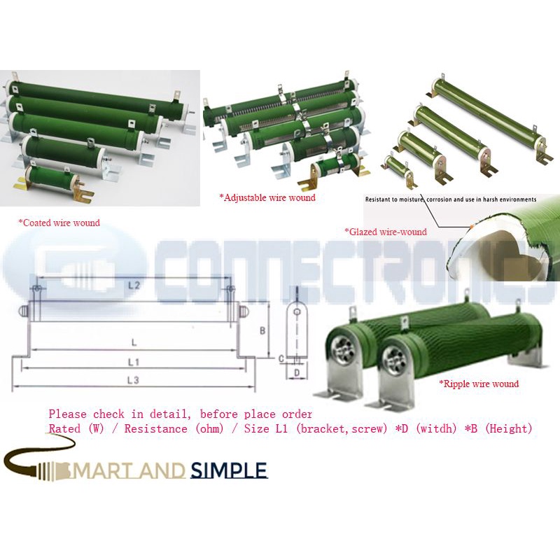 High power - Coated wire wound Ripple wire wound Adjustable wire wound ...