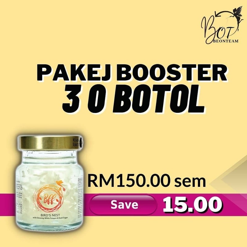 BFF BIRDNEST ORIGINAL 30 BOTOL (PAKEJ BOOSTER) | Shopee Malaysia