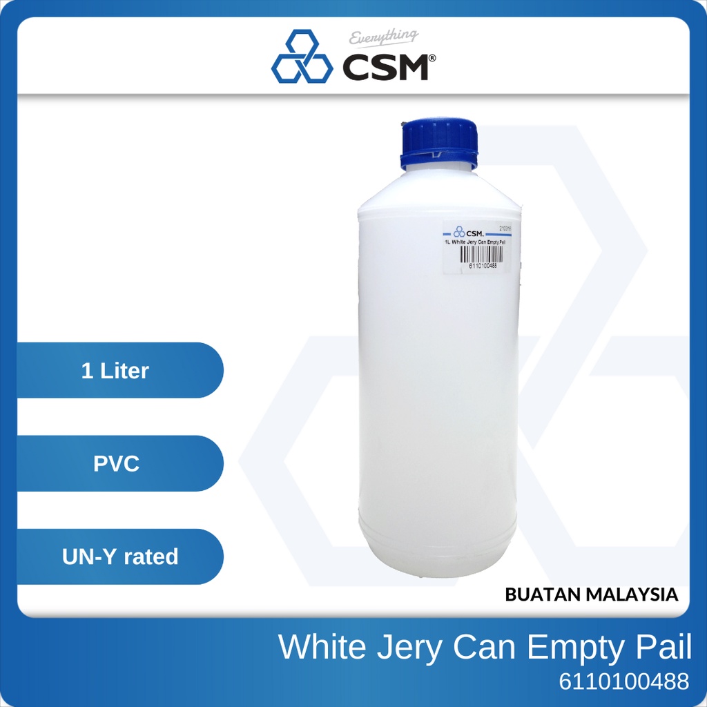 CSM 1L White Jerry Can Empty Pail | Shopee Malaysia