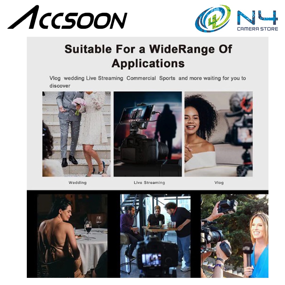 Accsoon M1 1080p Video Transmitter HDMI to UVC On-Camera Device for ...