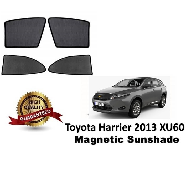Toyota Harrier 2013 XU60 Magnetic Sunshade (6pcs) Magnet Sun Shade Car ...
