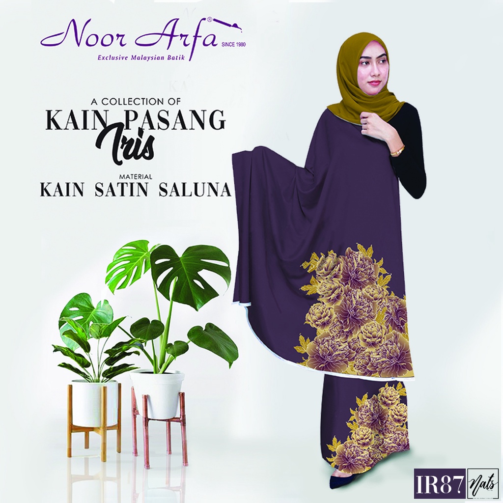 Noor Arfa Kain Pasang/Ela Batik: Kain Pasang Iris kod (80-90) | Shopee ...