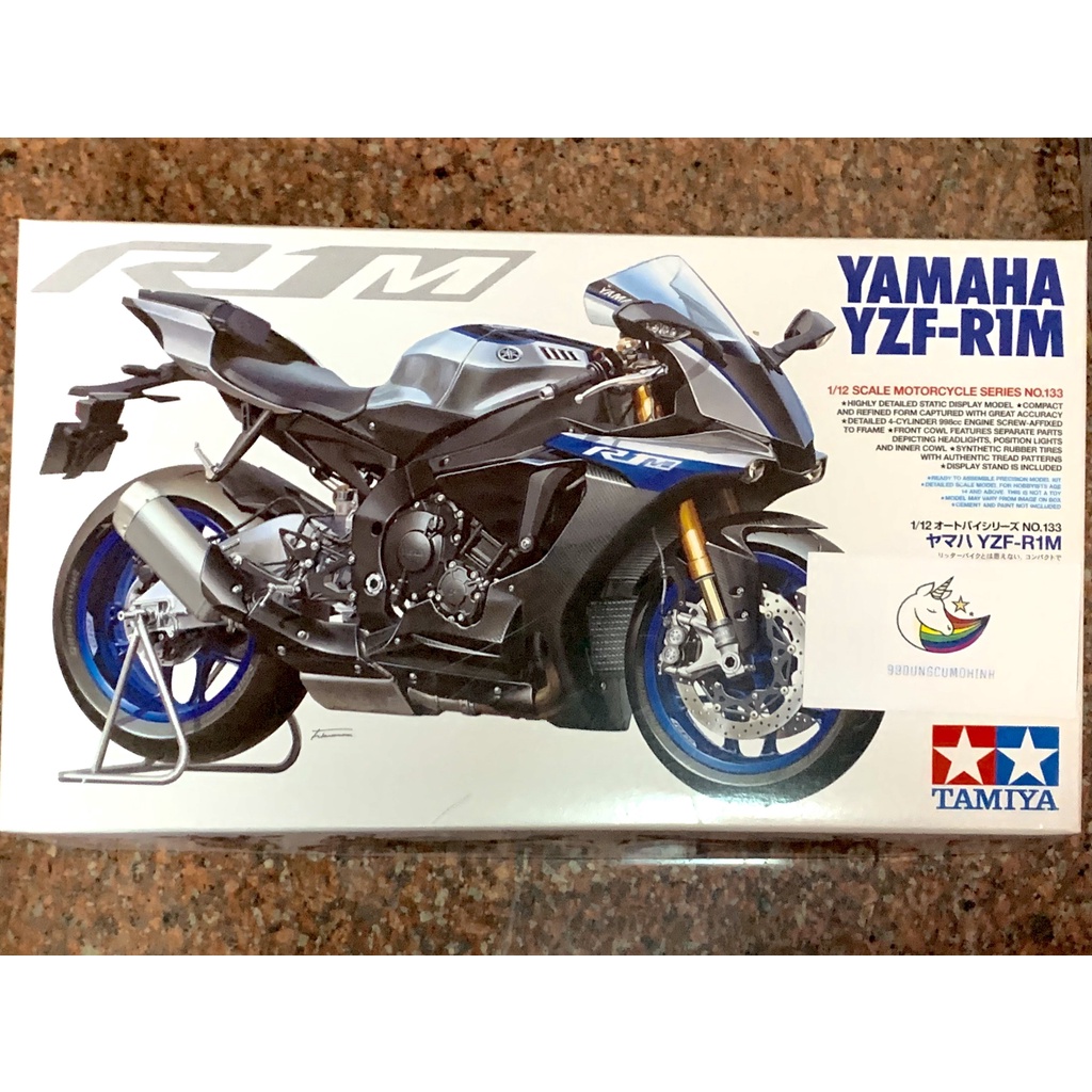 Genuine Yamaha YZF-R1M 1:12 motorcycle assembly model TAMIYA 5110 ...