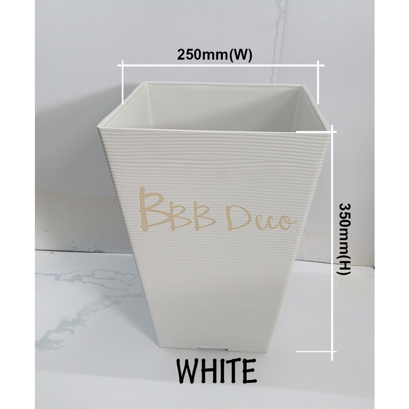 FELTON SQUARE FLOWER POT 2453 /PASU BUNGA SEGI EMPAT PLASTIC 2453_FOR ...