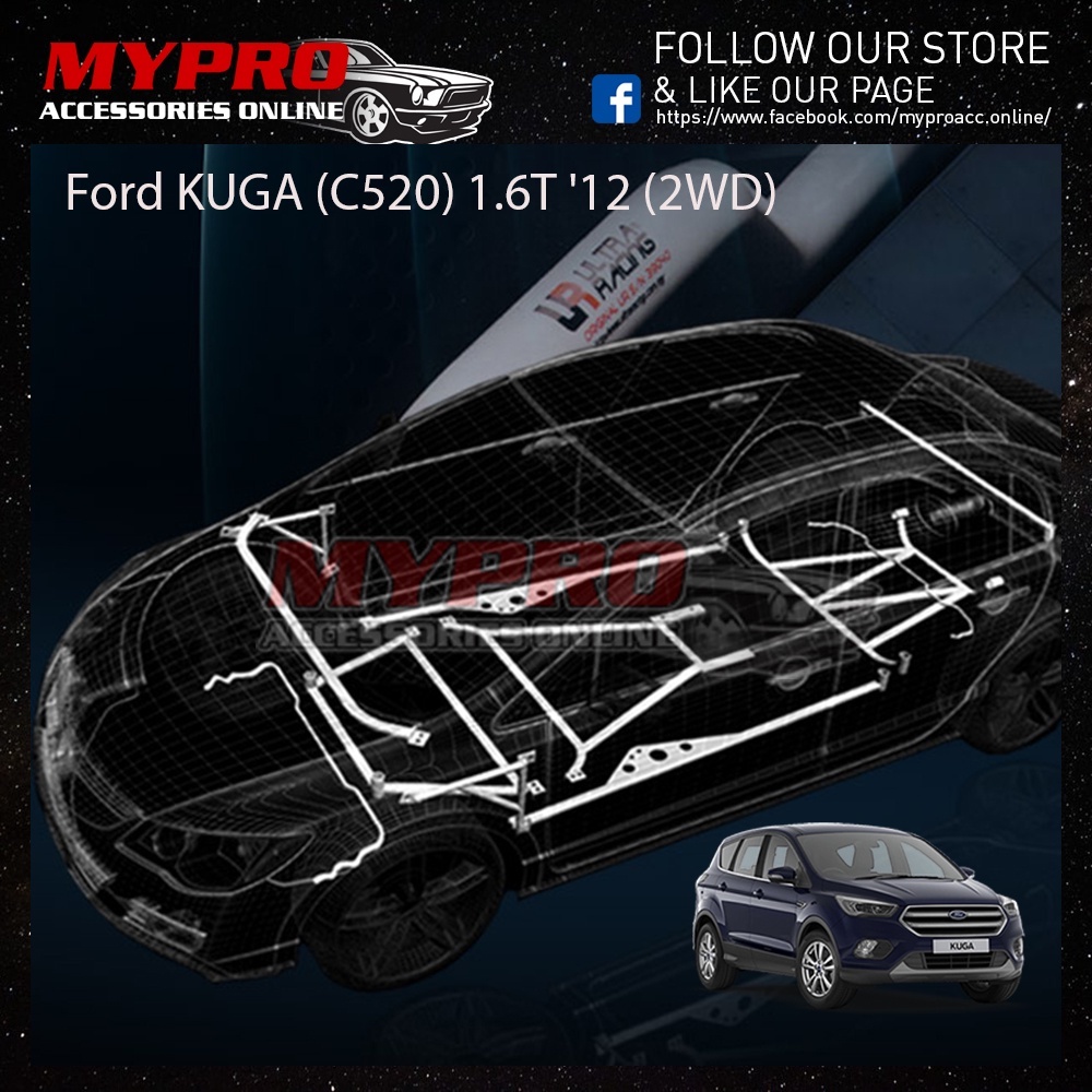 Ford KUGA (C520) 1.6T '12 (2WD)100%Original Ultra Racing Bar (FULL SET ...