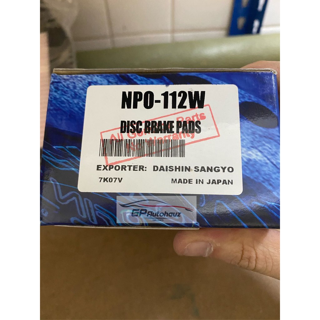 HONDA ACCORD S84, SV4, CRV S10 FRONT BRAKE PAD (ALAS BREK DEPAN)(NPO ...