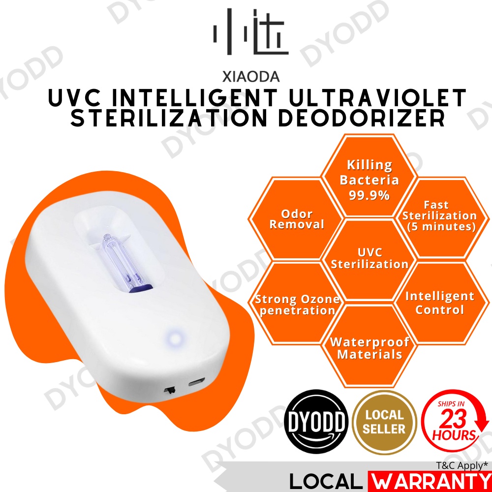 [Ready Stock] Xiaoda UVC Intelligent Ultraviolet Sterilization Toilet Deodoriser | Shopee Malaysia