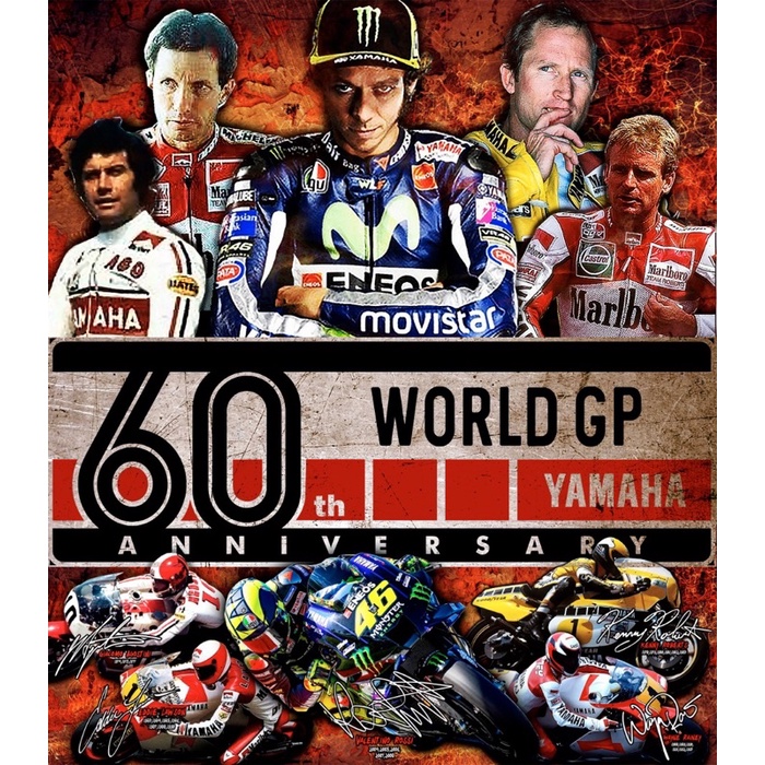 🔥60th World GP Yamaha Anniversary with 5 Legendary motoGP Yamaha Riders ...