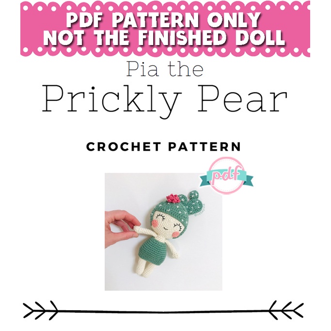 Crochet Pattern - Pia the Prickly Pear Amigurumi Pattern PDF | Shopee Malaysia