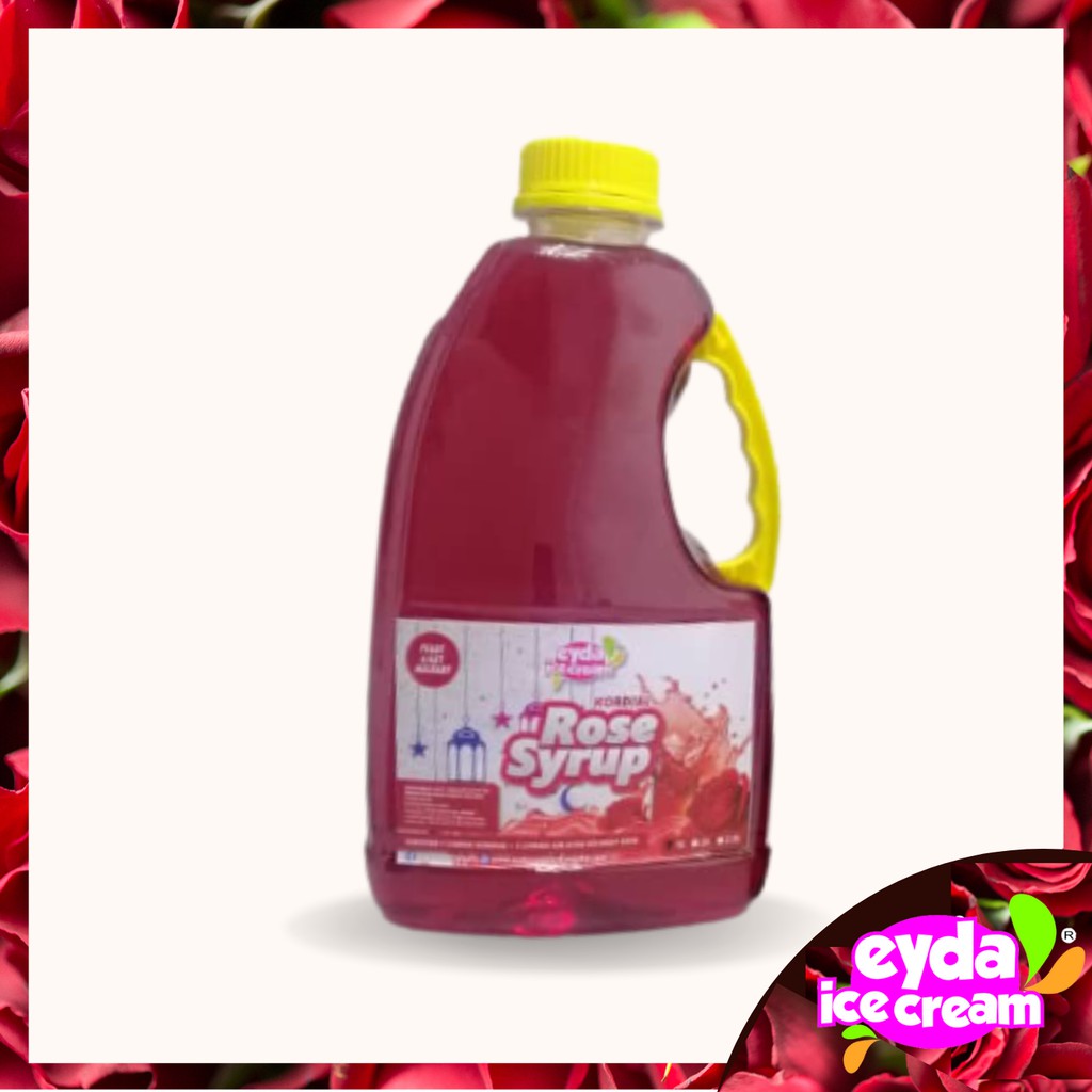 Eydaicecream 1L KORDIAL SIRAP ROS / CORDIAL ROSE SYRUP HALAL 4XGANDA ...