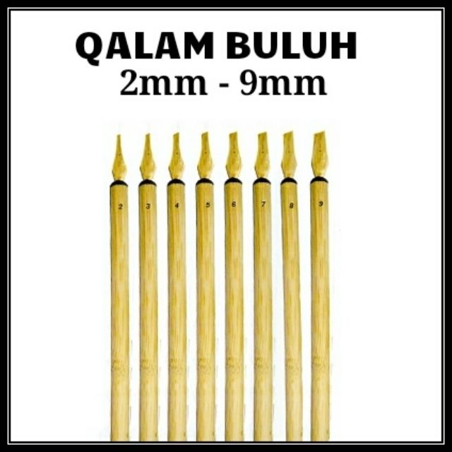 1 BATANG QALAM/PEN BULUH KHAT (PILIHAN SAIZ 2-9mm) | Shopee Malaysia
