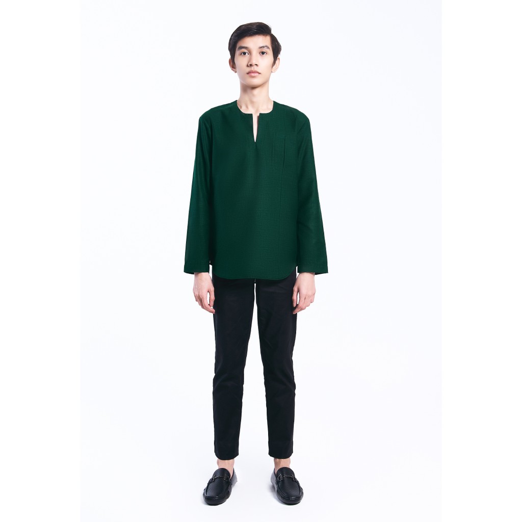 De Leuca Korro Kurta Raya 2023 - Emerald Green | Shopee Malaysia