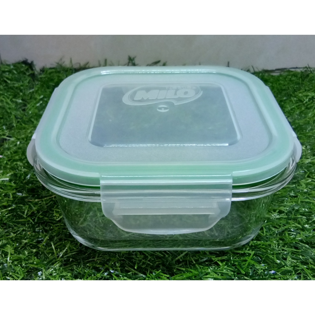 NESTLE MILO High Borosilicate Glass Square Storage Container ...