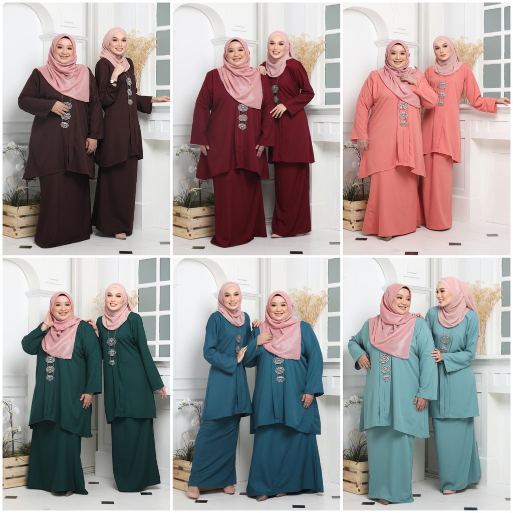 QURAYA CANDILIA KEBARUNG KLASIK BAJU KEBAYA BAJU RAYA BAJU KURUNG PLUS SIZE 4XL 5XL | Shopee ...