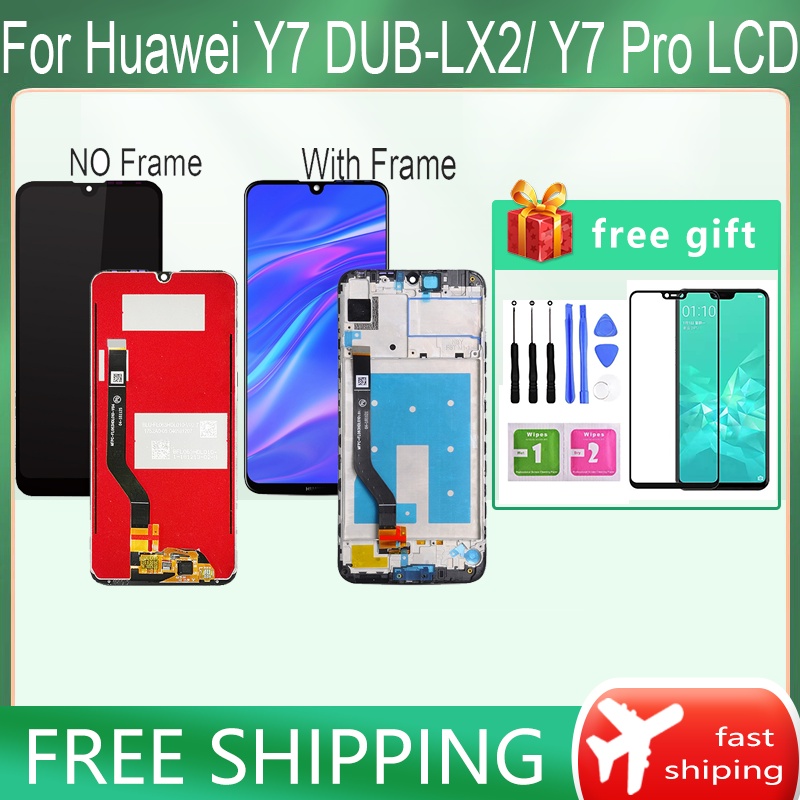Original For Huawei Y7 DUB-LX1 DUB-LX2 Y7 Pro DUB-L23 Y7 Prime 2019 DUB ...
