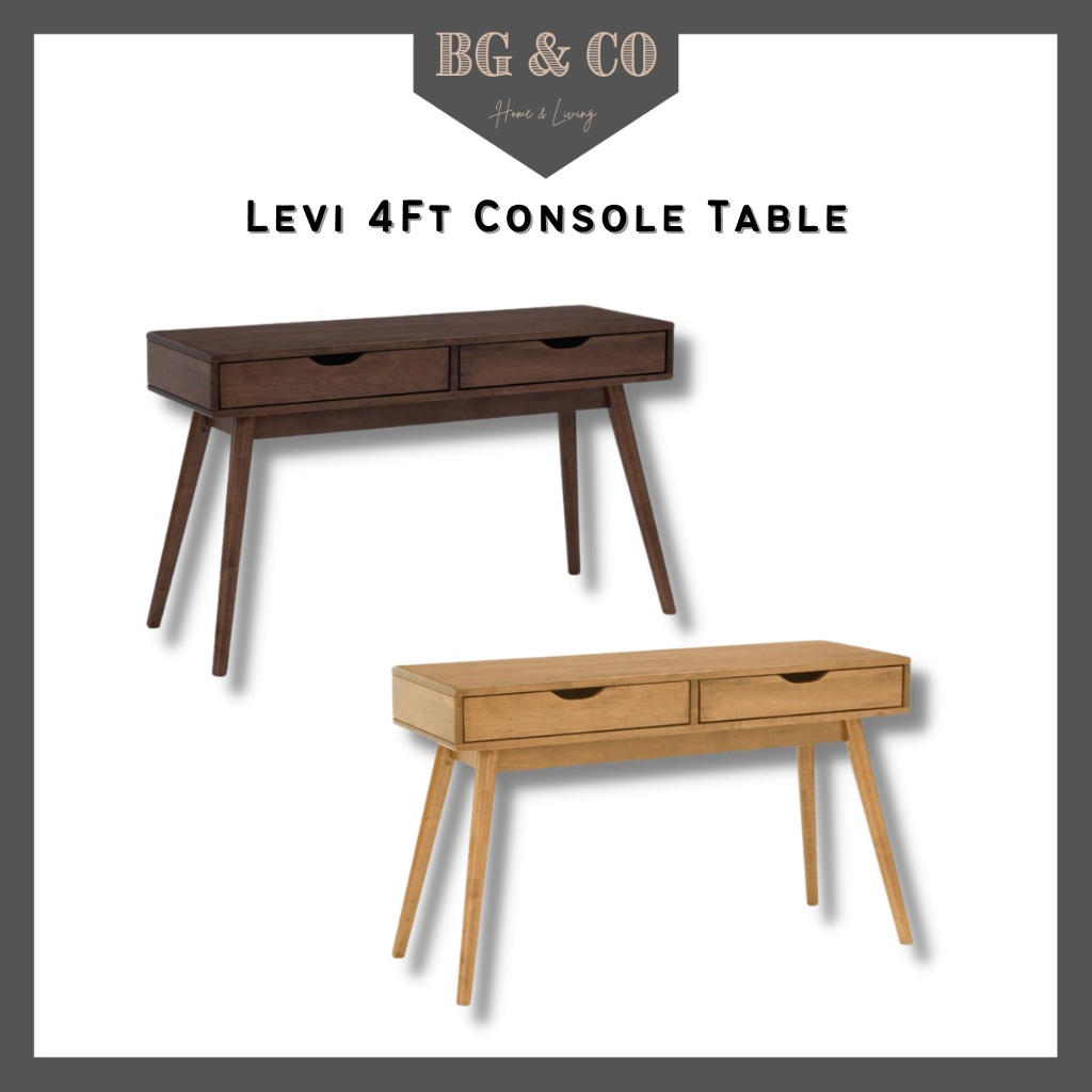 LEVI 4FT Console Table Kids Study Table Study Desk Writing Table Working Table Meja Belajar Meja ...