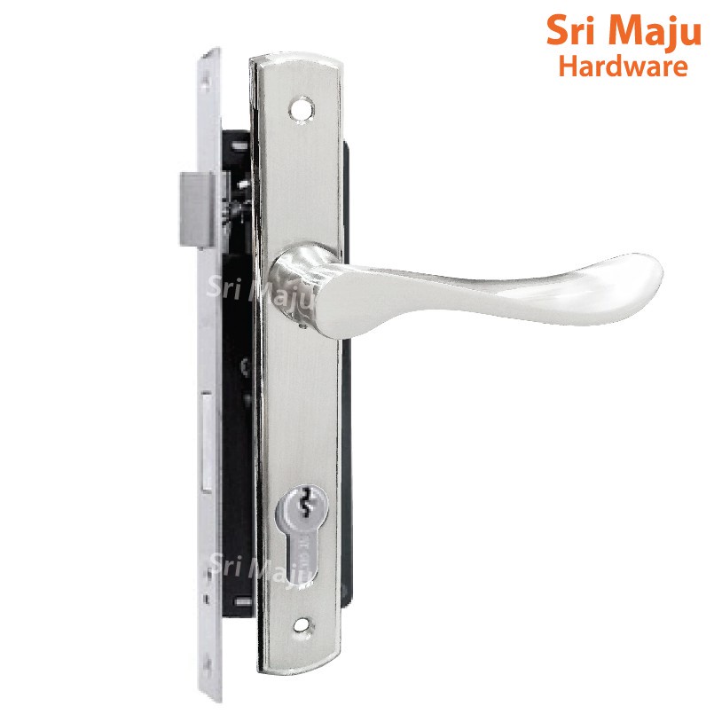 MAJU 5025 SN Grille Door Lock Mortise Lockset Handle Entrance Iron Door ...