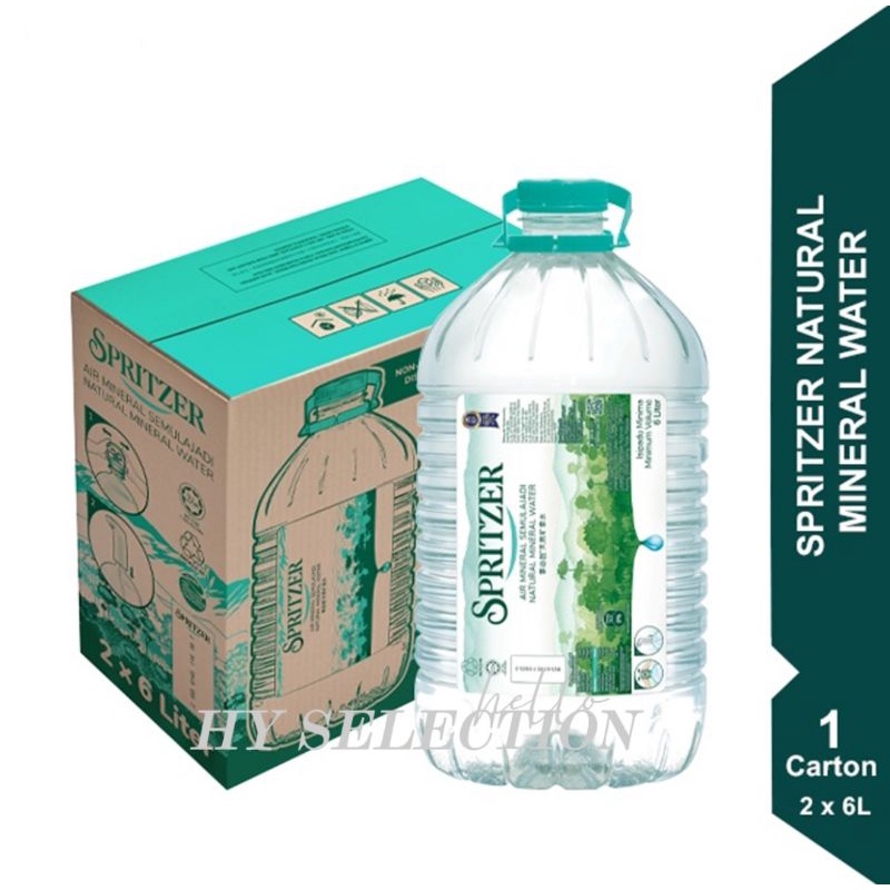 Spritzer Natural Mineral Water (6L x 2) ***inbox me for cod Kelantan area*** | Shopee Malaysia
