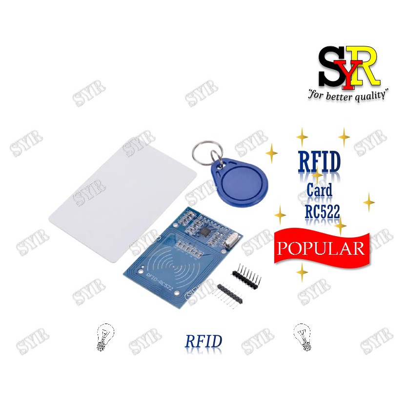 Arduino RFID RC522 Card Reader Detector Module mdl (PR1013B) | Shopee ...