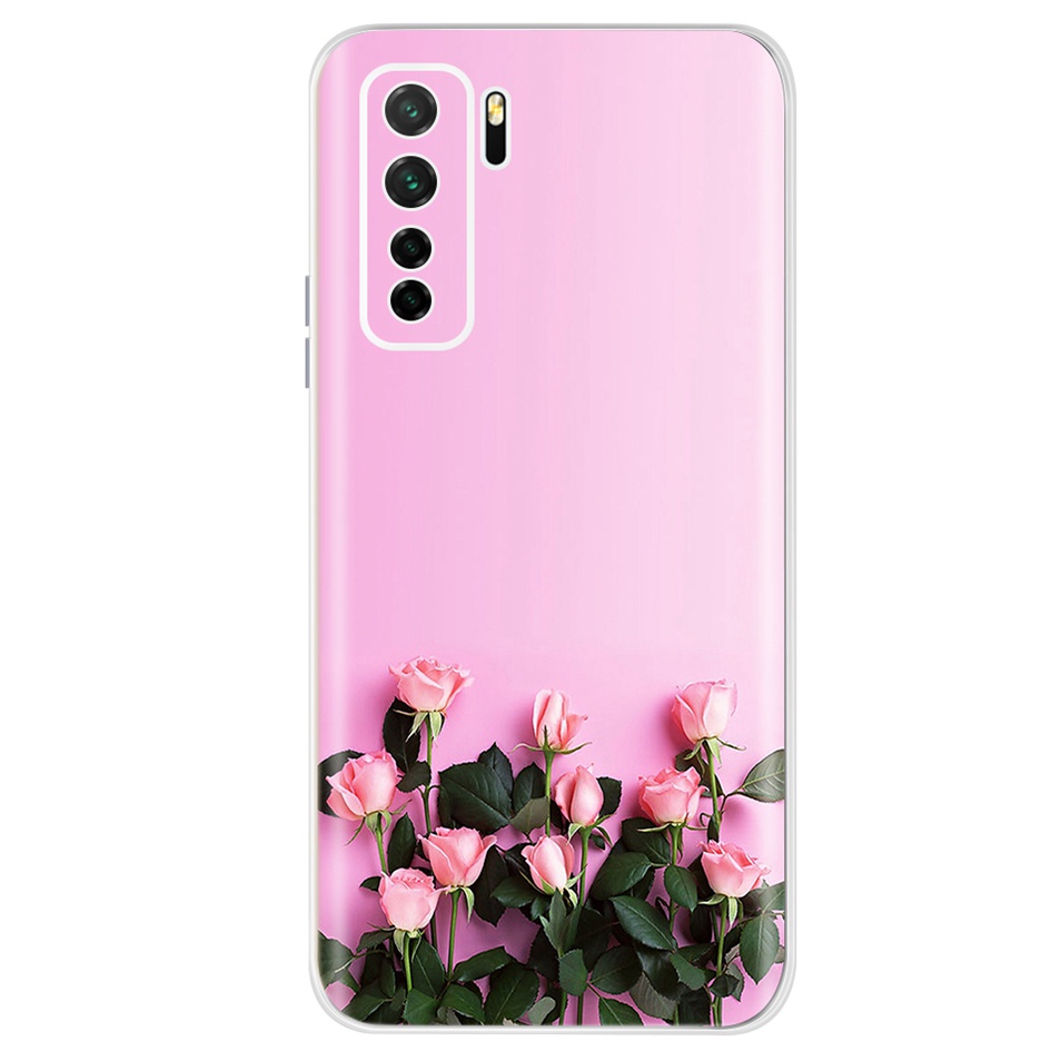 Huawei Nova 7 SE CDY-NX9B Case Fashion Flower Pattern Printed Soft ...