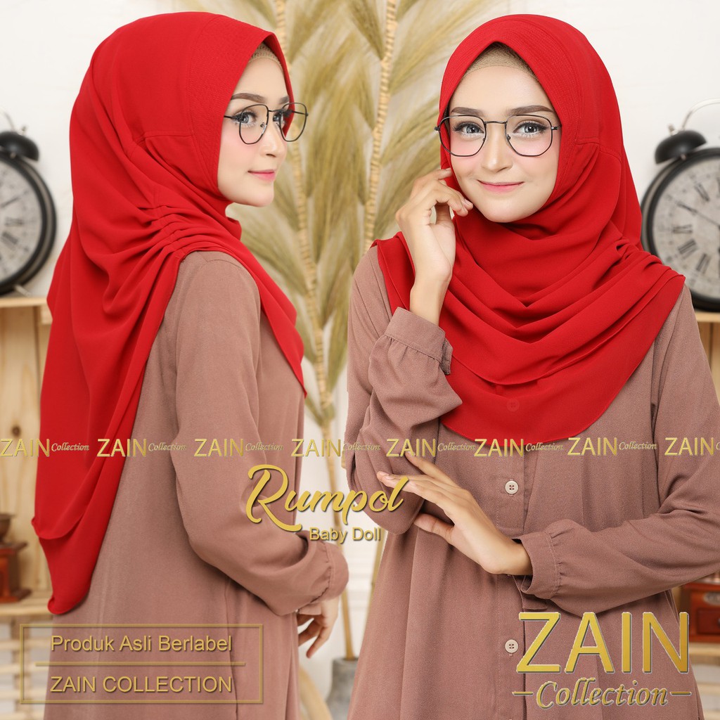 Hijab ZAIN COLLECTION HIJAB SIMPLE KRUT Right Left Instant RUMPOL ...