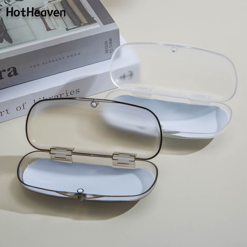 1 Piece Translucent Hard Shell Portable Eyewear Cases Random Color ...