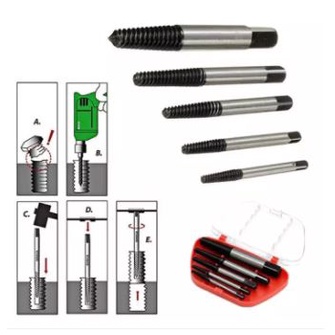 Easy Out Broken Stud Extractor Tool Bolt Removal Engineers Reverse ...