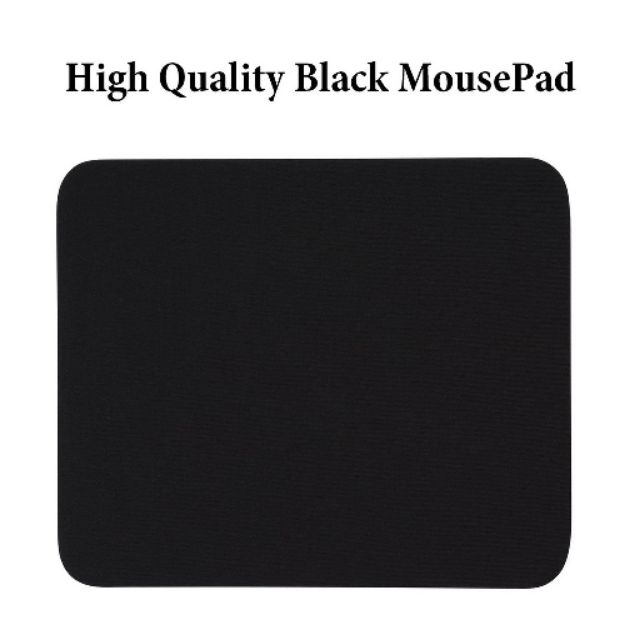 Mouse Pad Black 24cm x 20cm - Perfect for Office or Home Use High ...