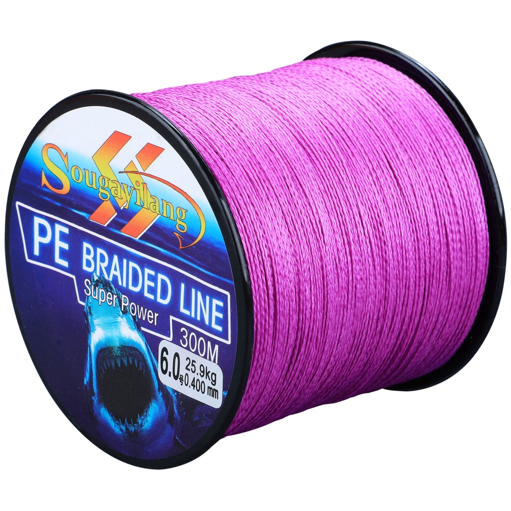 Sougayilang 300m Fishing Line Strong Braided 4 Strands Line Fishing ...