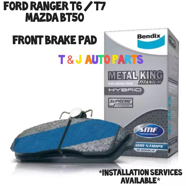 Bendix Metal King FRONT Brake Pad FORD RANGER T6 T7 2.2 3.2 / MAZDA ...