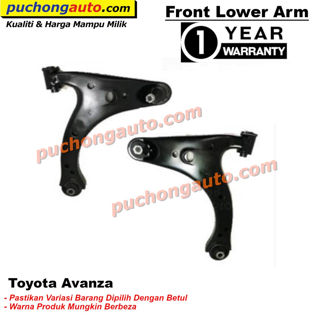 Front Lower Control Arm for Toyota Avanza - 1 Year Warranty | Shopee ...
