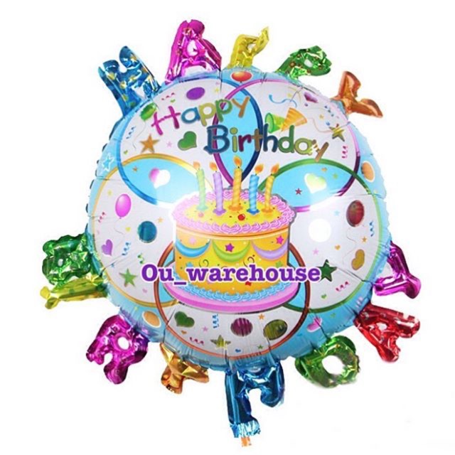 LILIN Hbd candle hbd balloons - hbd candle birthday balloons - hbd foil ...