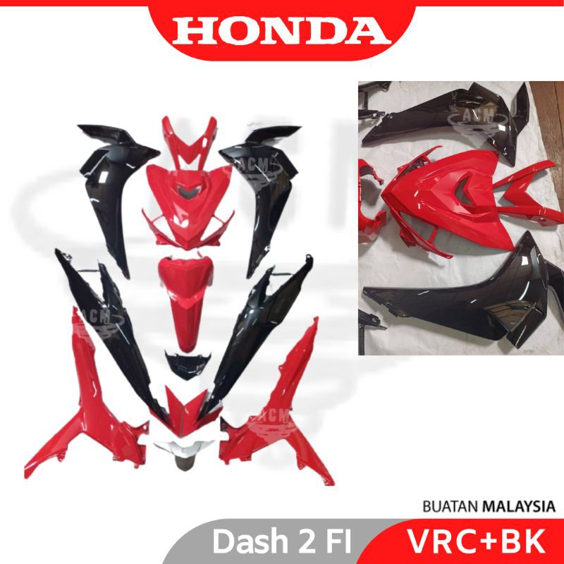 HONDA Dash 2 FI Fuel Injection Full Body Cover Set Coverset BodySet Dash 110 2 Dash2Fi Dash2 ...