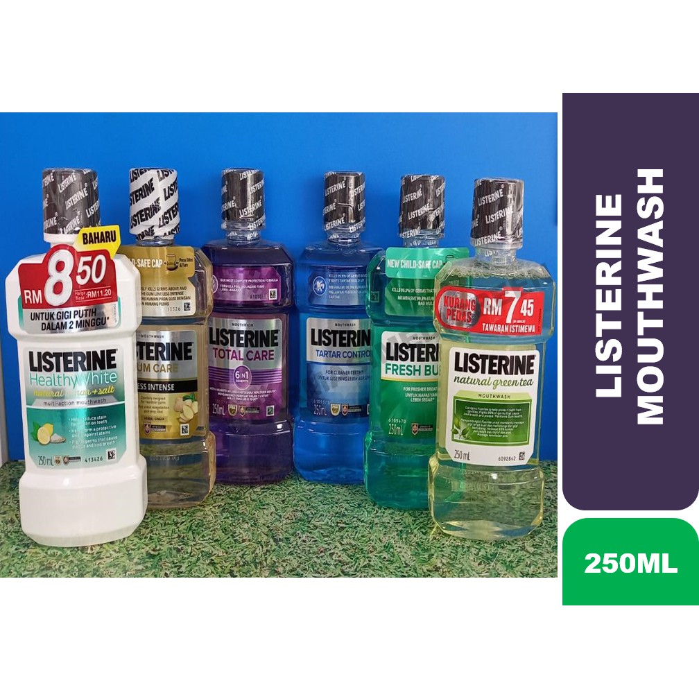 Listerine Mouthwash 250ML - Tartar Control / Gum Care / Total Care ...