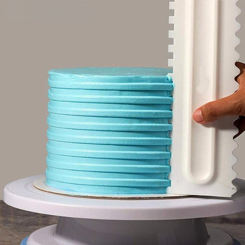 Cream Scraper Comb Plastic Scraper Fondant Cake Shape Decoration Tool ...