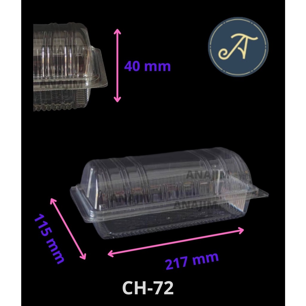 HIRO CH-72 Transparent Plastic Food Container (50pcs) | Shopee Malaysia