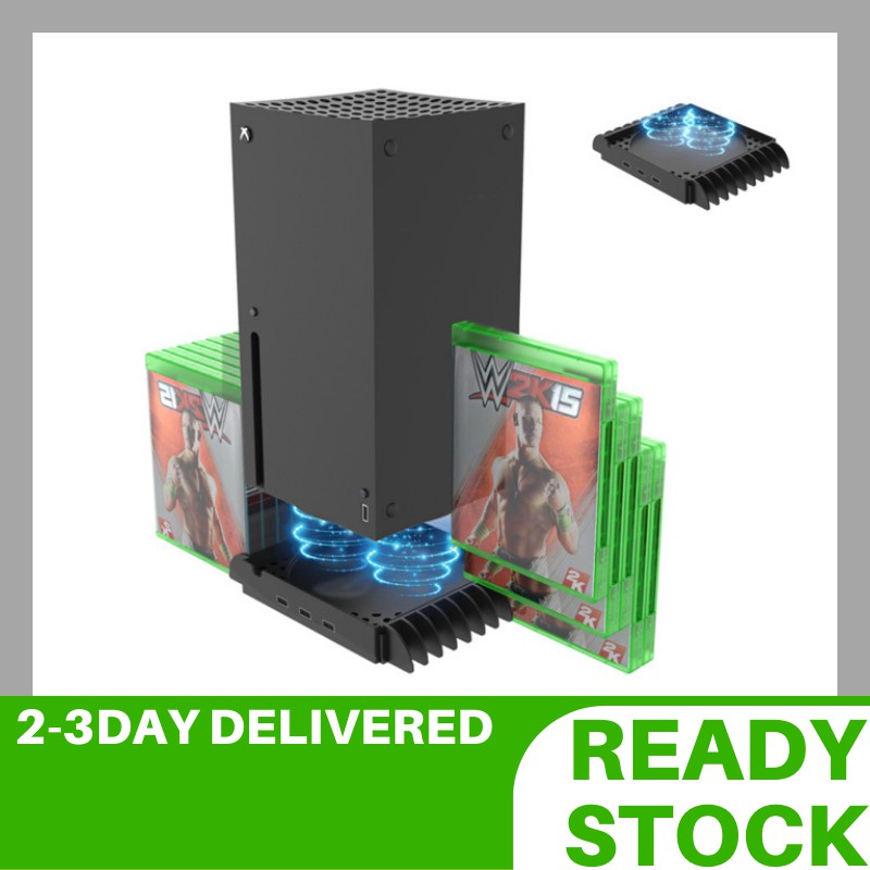 For Xbox Series X Multi-function Cooling Base Charging Stand With Game ...