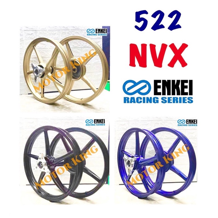 ENKEI SPORT RIM SP 522 YAMAHA SCOOTER NVX 155 ( GOLD / BLACK / BLUE ...