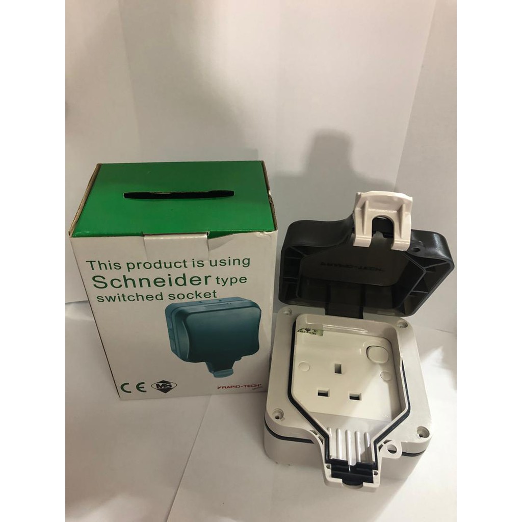 IP56 WEATHER PROOF SWITCHED SOCKET (SCHNEIDER TYPE SWITCHED SOCKET ...