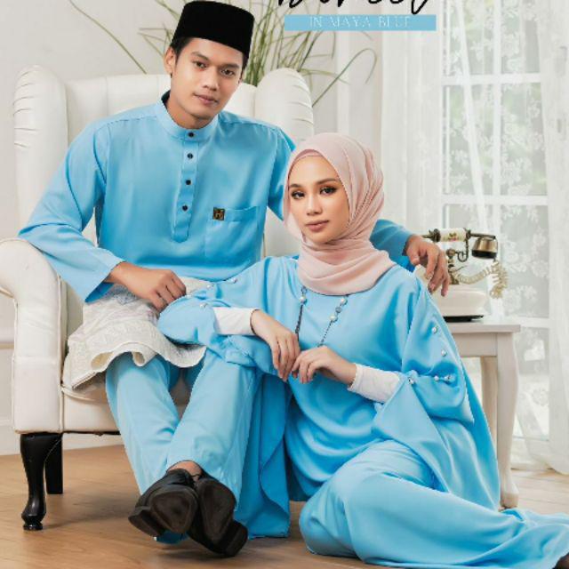 Baju Raya sedondon suami isteri😍 doneeta kaftan Dan farran baju melayu ...