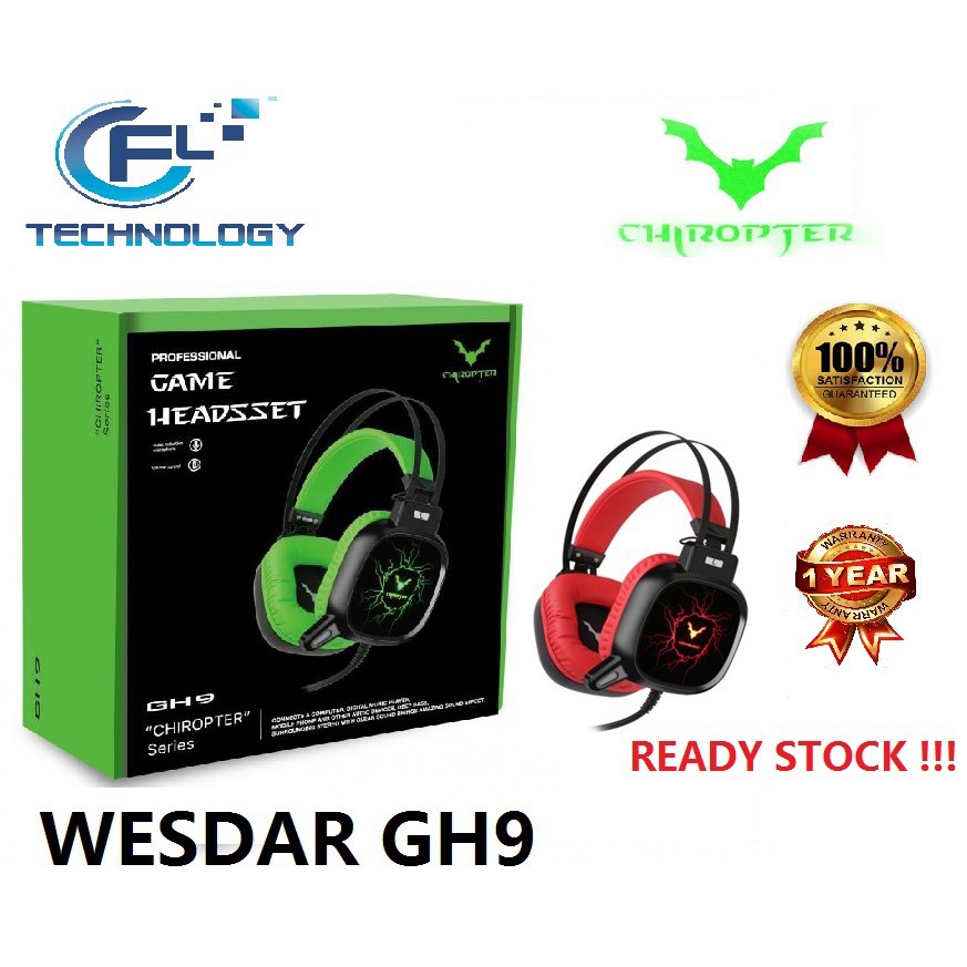 WESDAR GH9 HEADPHONE ( HEADSET) | Shopee Malaysia