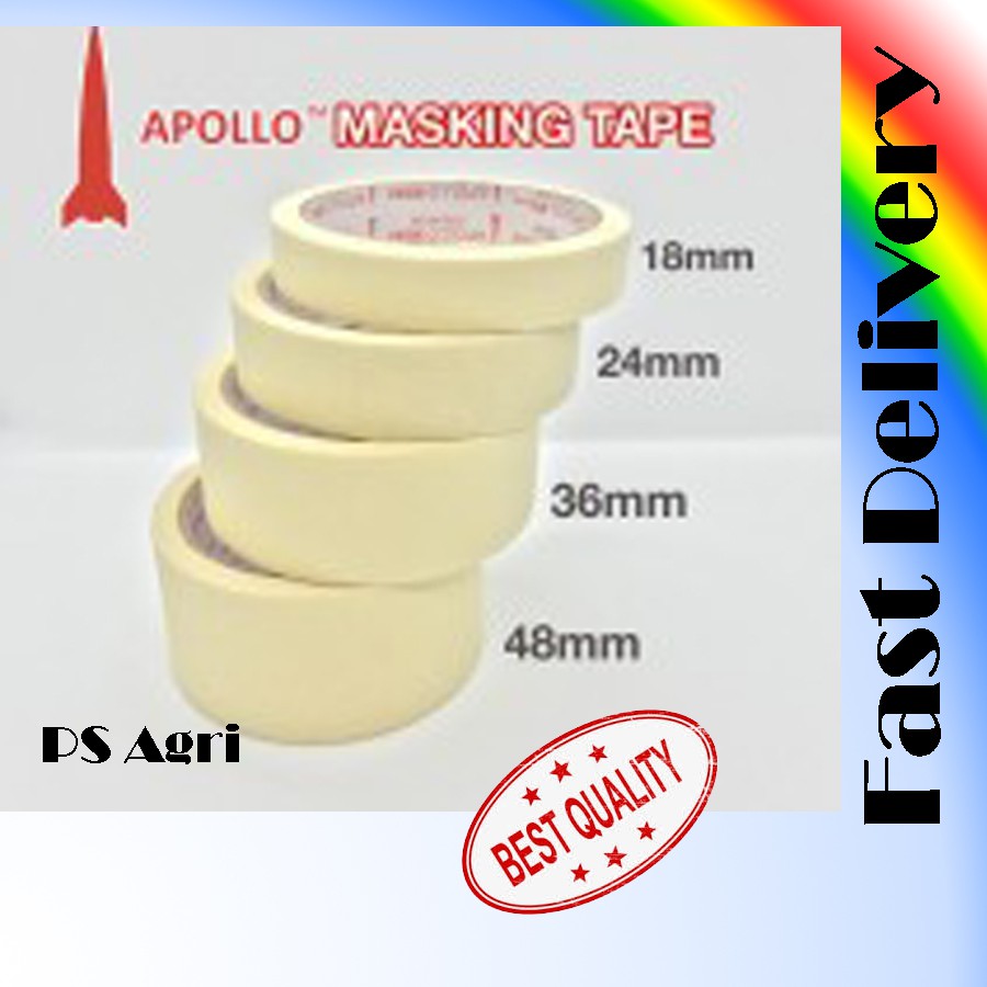Apollo M506 Masking Tape - 18 Yard | Shopee Malaysia